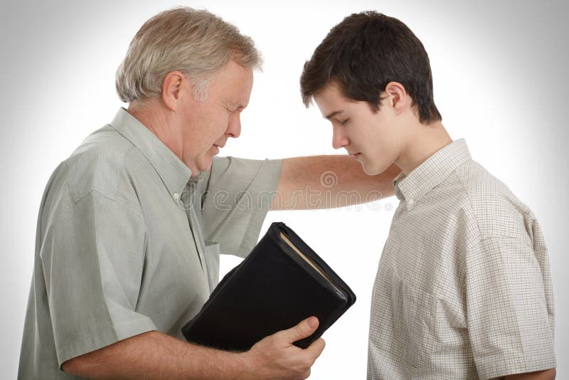 Leading to Christ stock image. Image of people, bible - 17678005