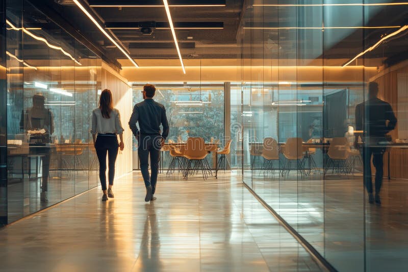 Leading the Way, Confident Leader Inspiring Team in Modern Office ...