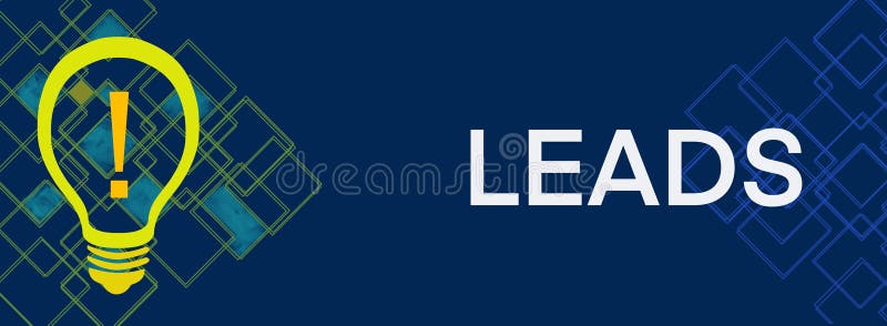 Leads Blue Bulb Orange Yellow Text Horizontal Stock Illustration ...