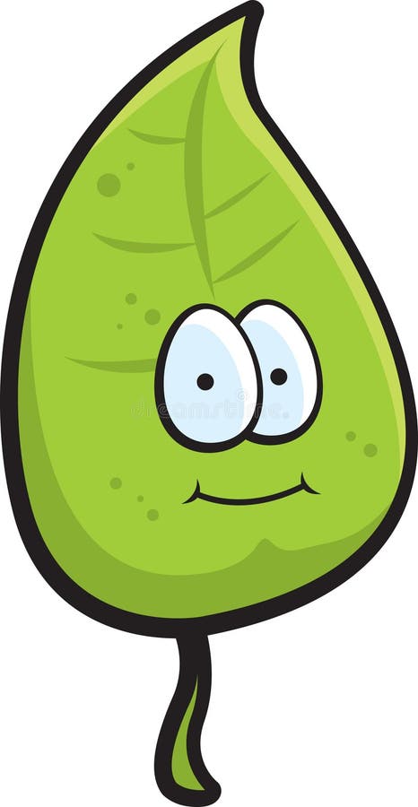 Leaf stock vector. Illustration of spring, smiling, leaf - 4190301