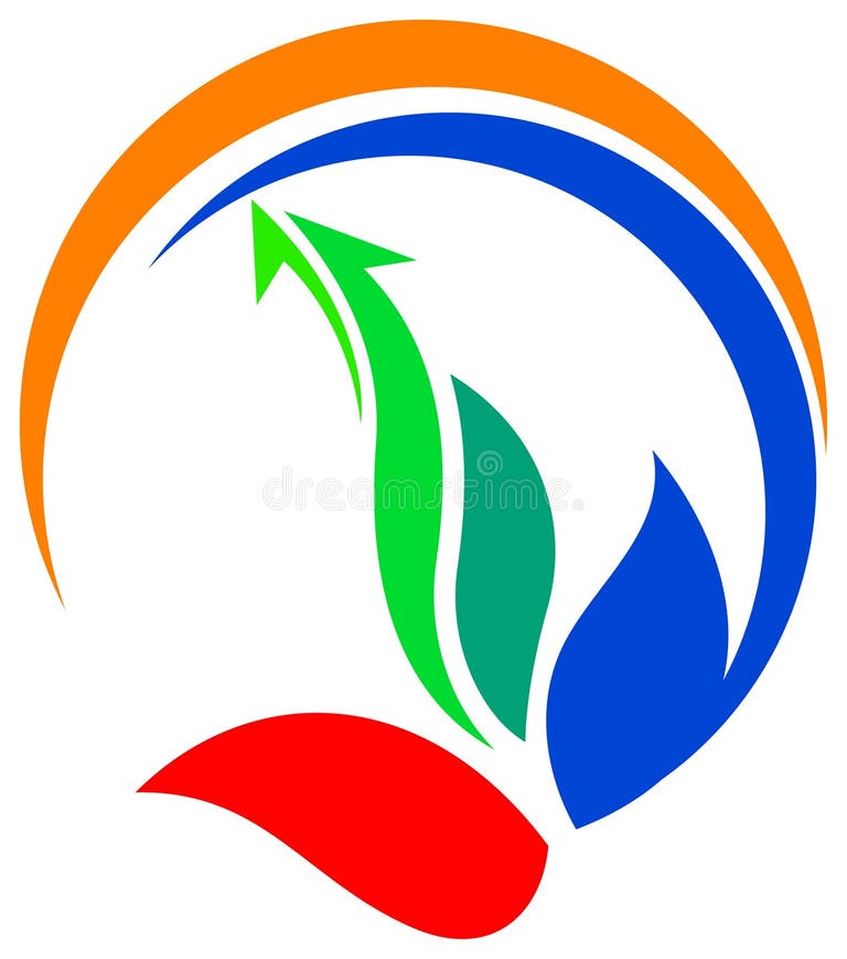 Logo Circle Leaf Arrow Stock Illustrations – 2,492 Logo Circle Leaf ...