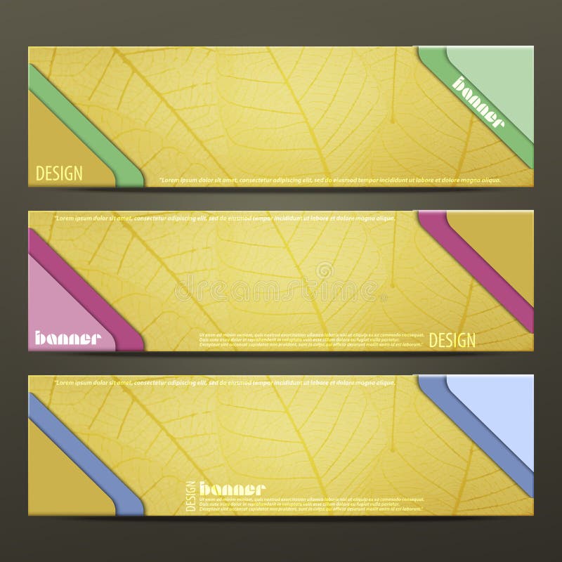 Leaf banner stock vector. Illustration of banners, garden - 46321690