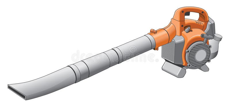 Leaf Blower stock vector. Illustration of power, blow - 21803629