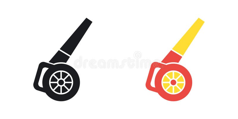 Leaf blower icon vector stock vector. Illustration of string - 348158563