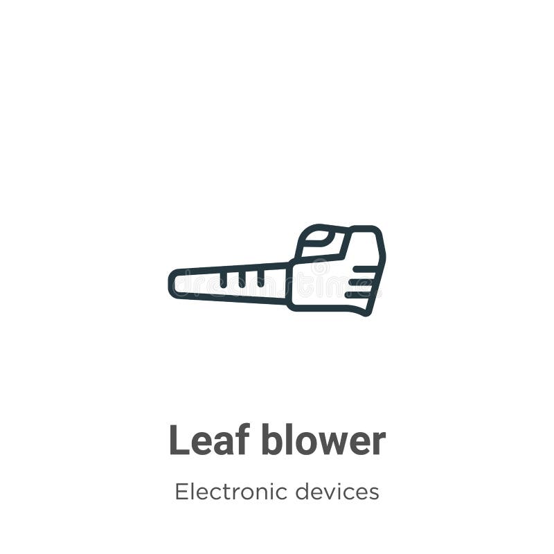 Leaf Blower Vector Icon on White Background. Flat Vector Leaf Blower ...