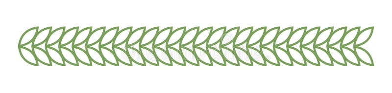 Leaf Border Design. Vector Illustration Decorative Design Stock Vector ...