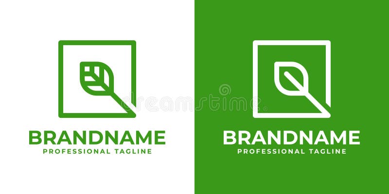 Leaf Box Logo Set, Symbolizing Eco Friendly Packaging, Sustainability ...