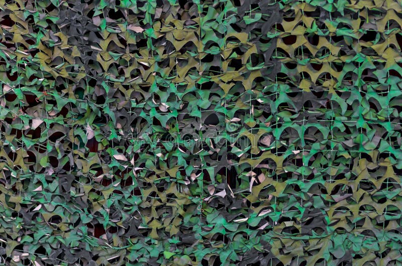 Leaf Camouflage Net Background Stock Photo - Image of camouflage ...