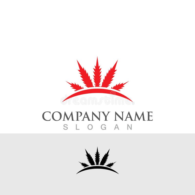 Leaf Cannabis Logo and Symbol Vector Stock Vector - Illustration of ...