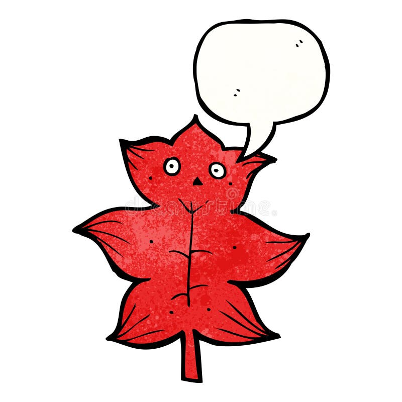 Red leaf cartoon character stock vector. Illustration of leaf - 38069917