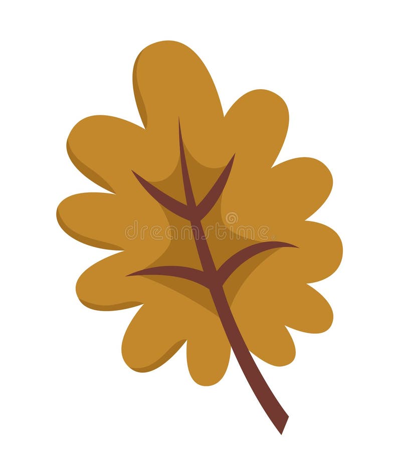 Leaf in cartoon style. stock vector. Illustration of environment ...