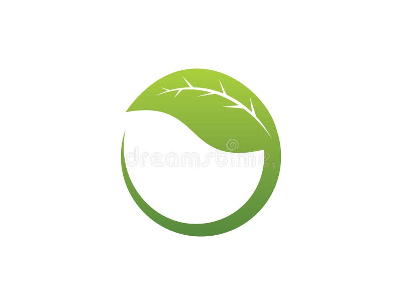 Leaf Circle 5 Logo Icon Template Stock Vector - Illustration of label, drawing: 301701707
