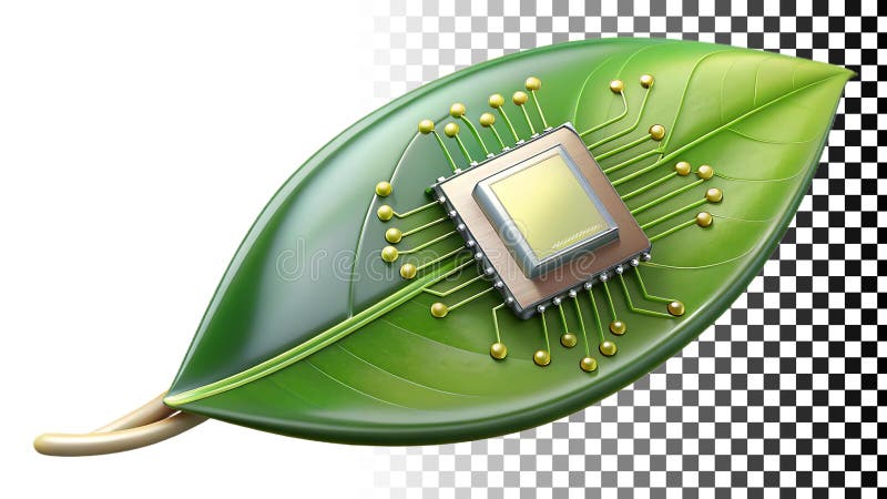 Leaf Circuit Board Texture, Tech Nature Fusion, Digital Plant, Eco ...