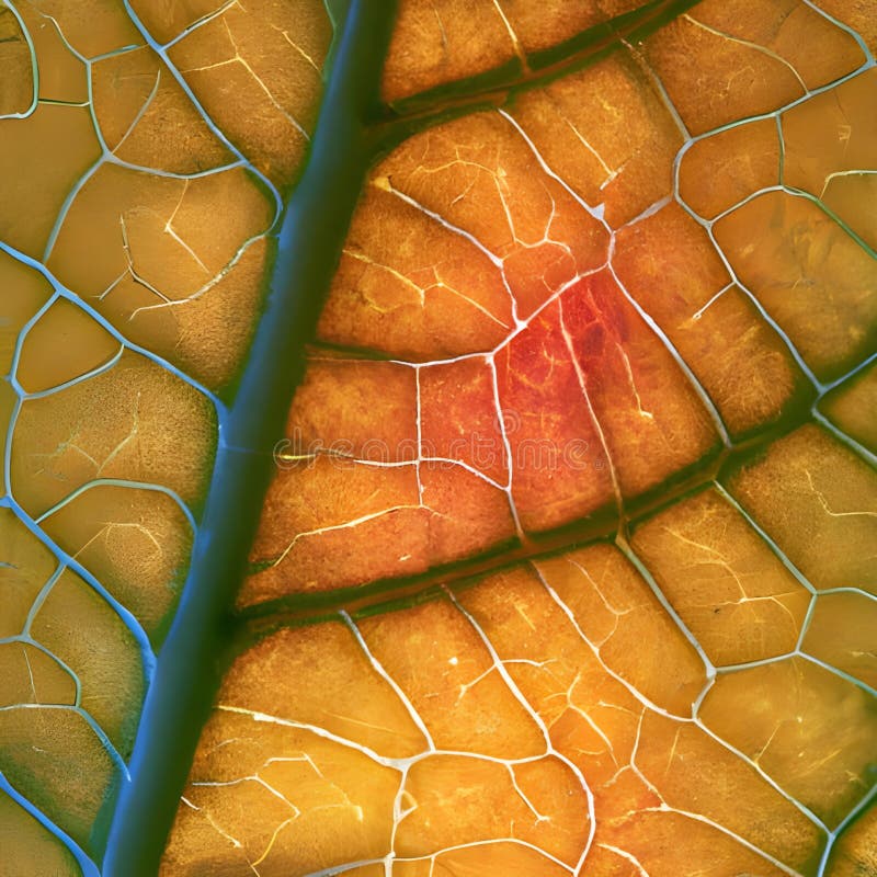 Leaf Close Up Very Detailed Texture Background. Generative AI. Stock ...