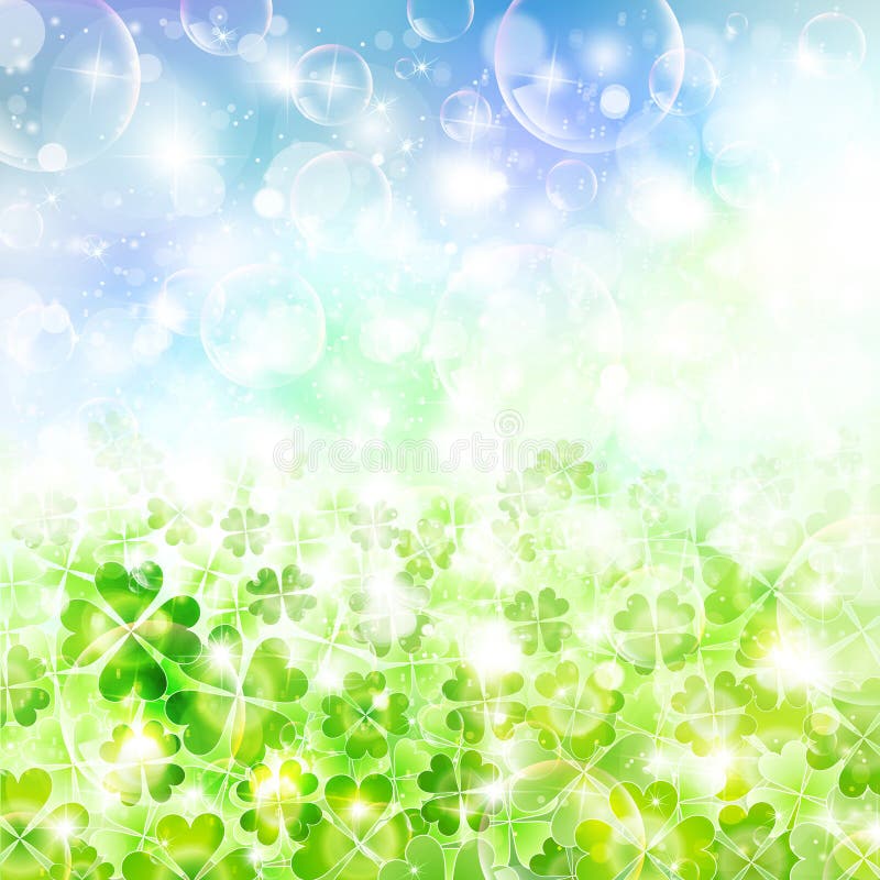 Leaf clover landscape stock vector. Illustration of grass - 39730481