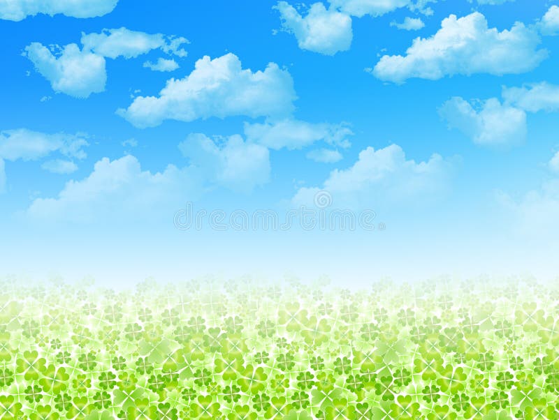 Leaf clover landscape stock vector. Illustration of material - 39730510