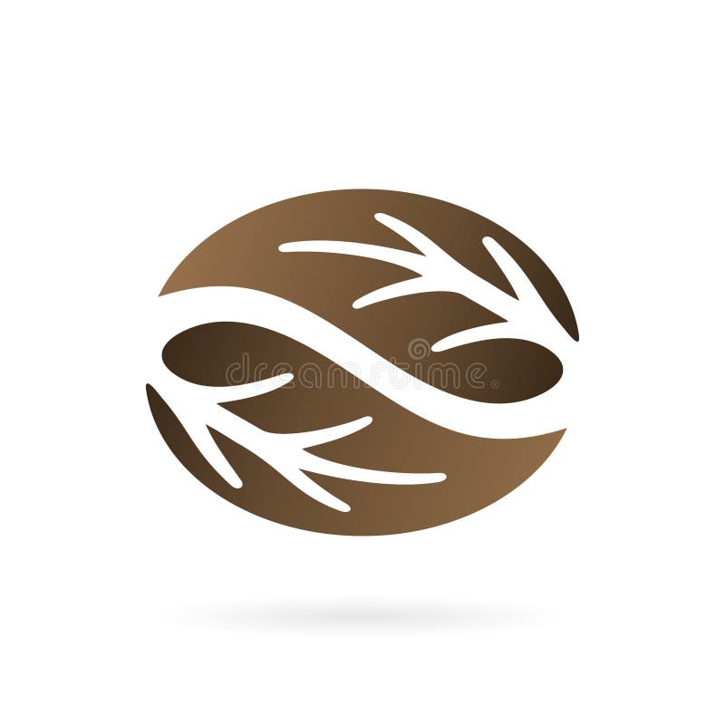 Vector Logo of Coffee Leaf Logo Design Template Stock Vector ...