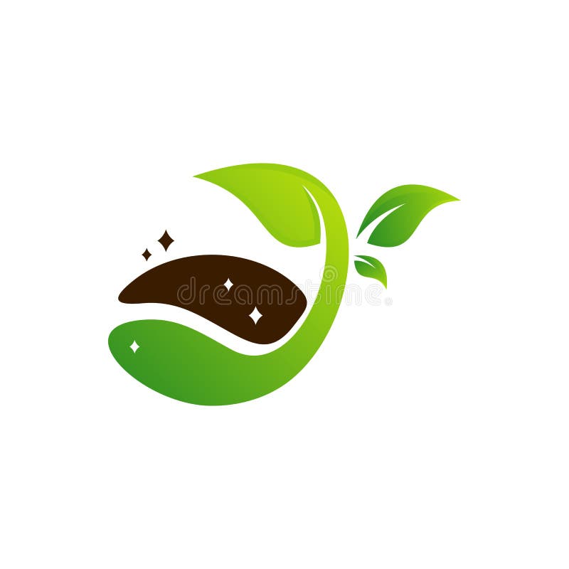 Leaf Coffee Logo Design Vector Template. Farm Logo Concept Stock ...
