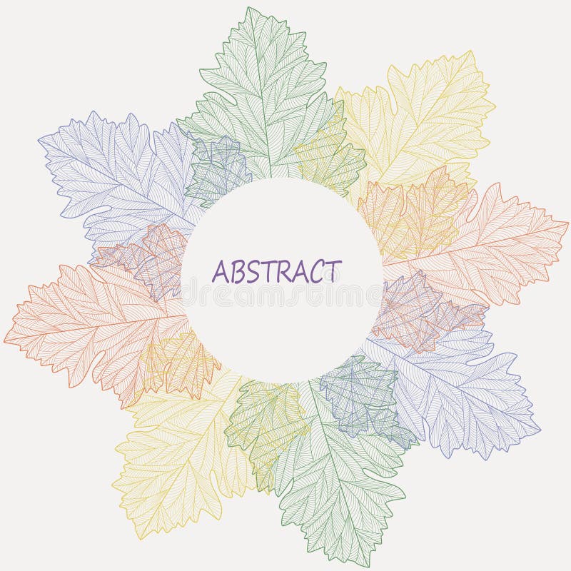 Leaves Abstract Background . Stock Vector - Illustration of branch ...