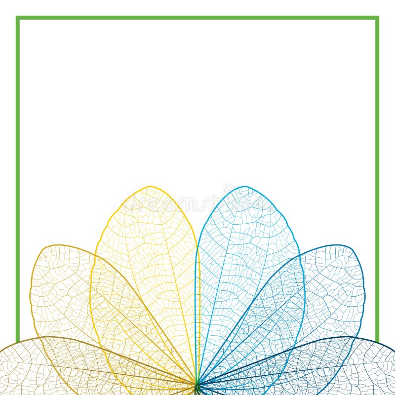 Leaf Color Contour on White Background Stock Vector - Illustration of ...