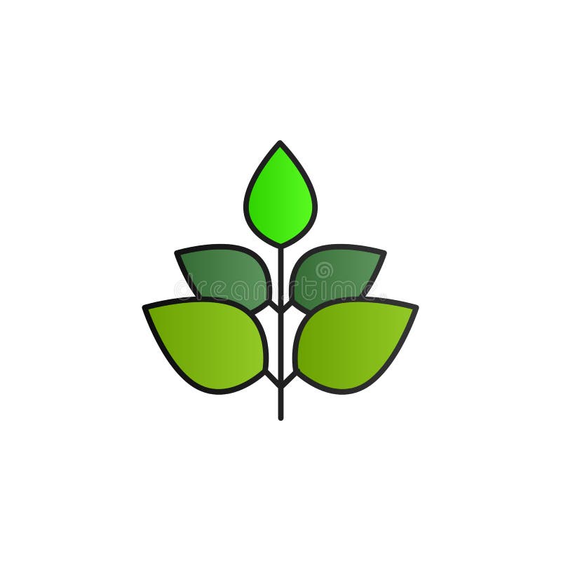 Leaf Color Gradient Vector Icon Stock Illustration - Illustration of ... Leaf Color Gradient Vector Icon Stock Illustration - Illustration of ...