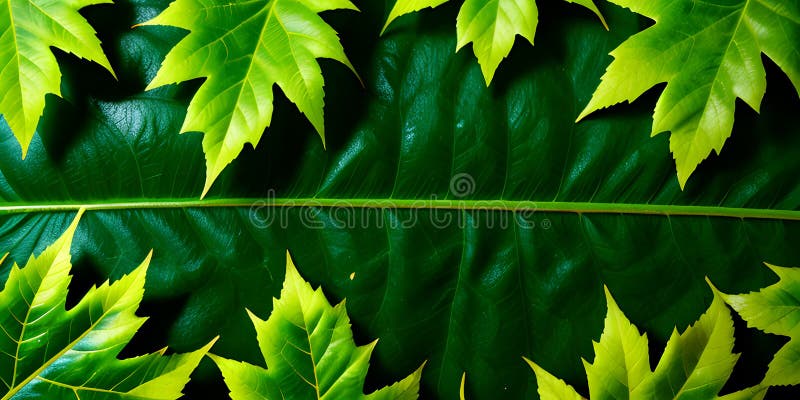 Leaf Concept Background Display Spring Summer Leaves Texture Detail ...