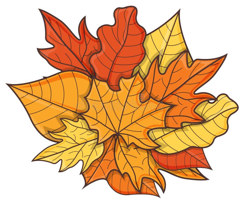 Fall and Autumn Banner Concept. Leaf Fall Background. Autumn Symbol ...