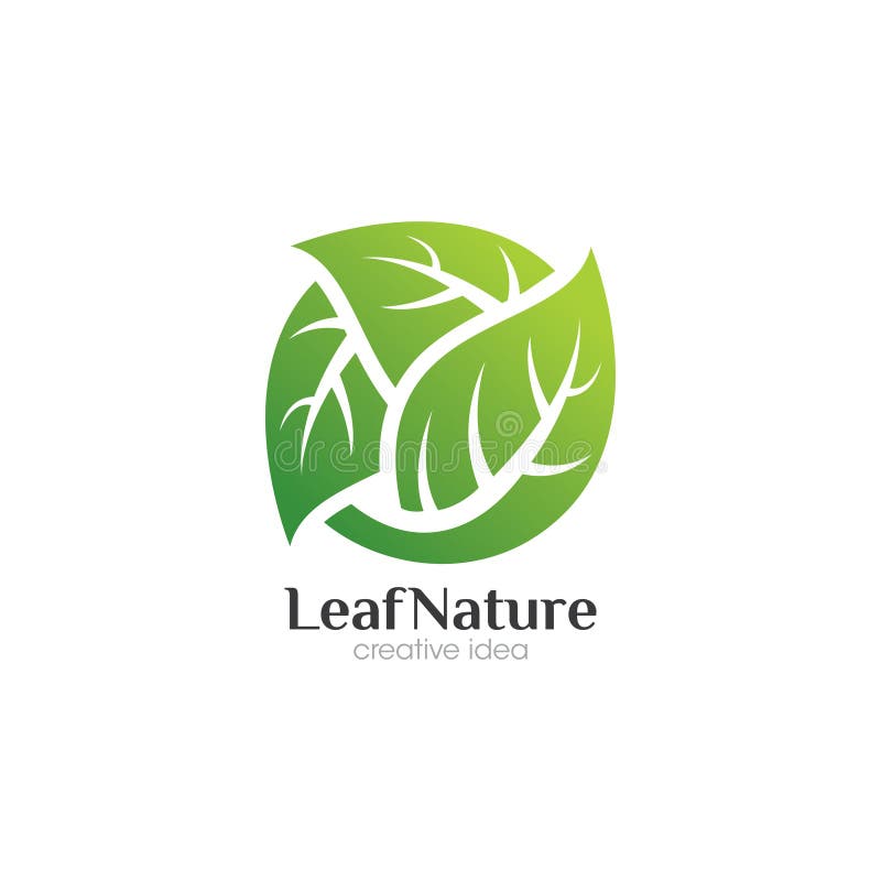 Leaf Creative Concept Logo Design Template Stock Illustration ...