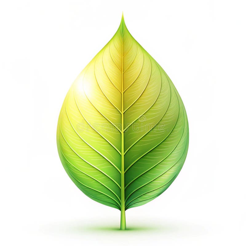 Abstract Leaf with Gradient Texture Stock Illustration - Illustration ...