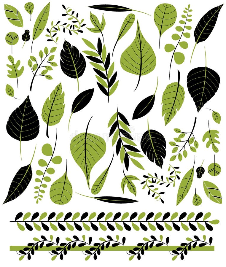 Leaf Design Vector stock vector. Illustration of white - 44415732