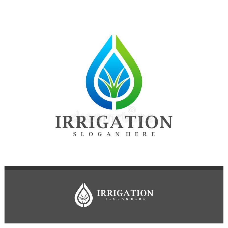 Leaf Drop Logo Design Vector, Creative Nature Grass Logo Concepts ...