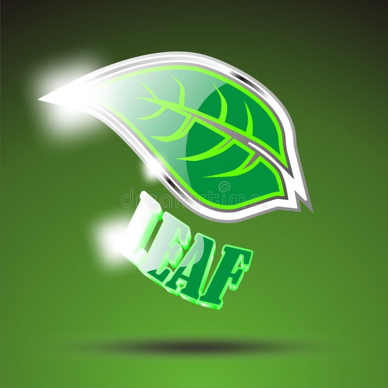 Leaf emblem stock illustration. Illustration of green - 76667705