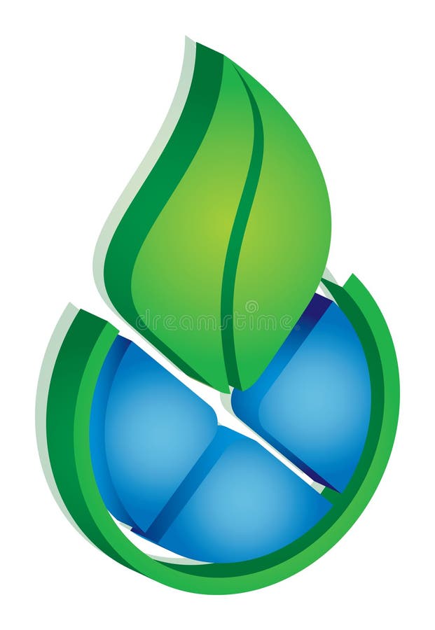 Leaf environmental icon stock vector. Illustration of green - 18778777
