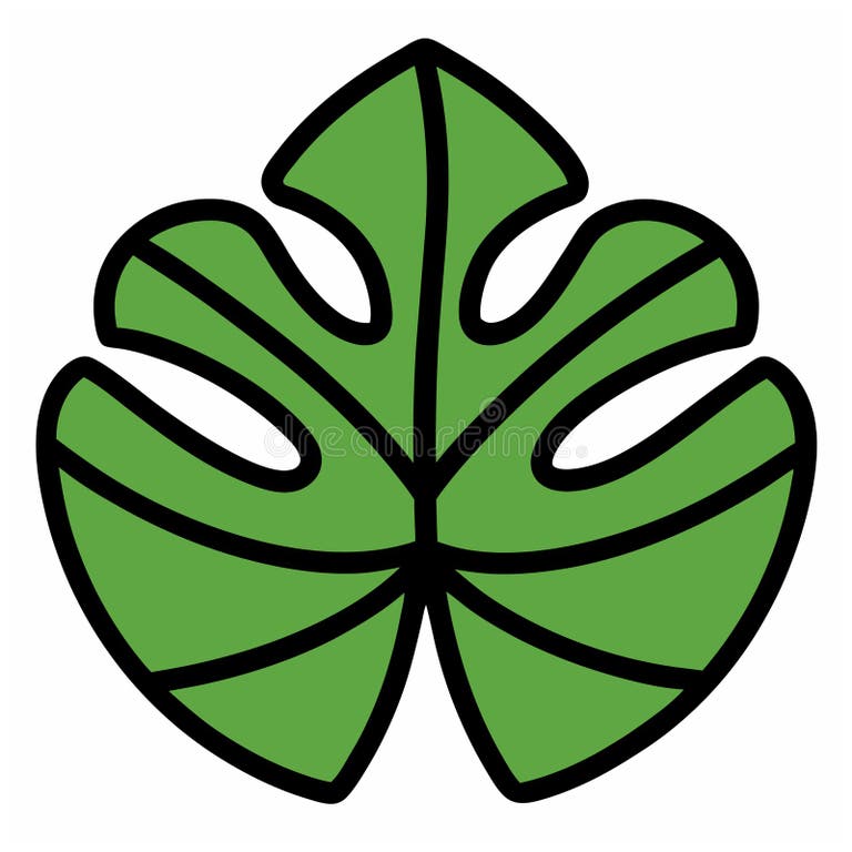 Leaf Flat Vector Illustration on a White Background Stock Vector ...