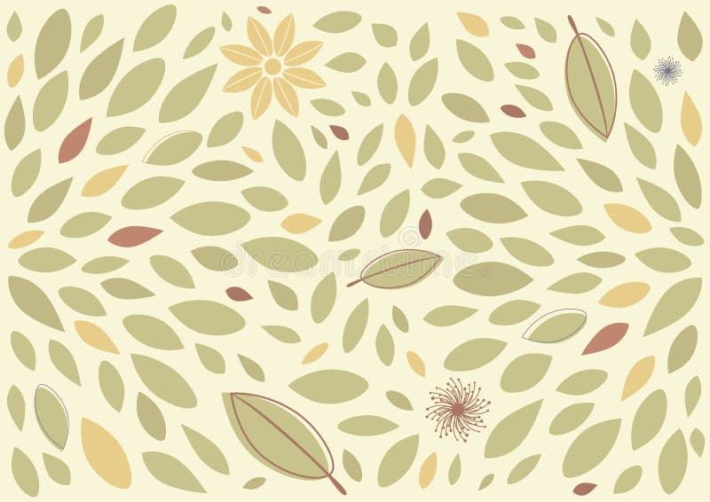 Leaf and floral background stock vector. Illustration of pale - 16646324
