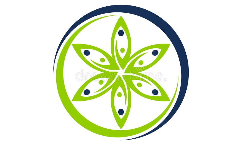 Leaves, Plant, Nature and Wellness Logo Stock Vector - Illustration of ...