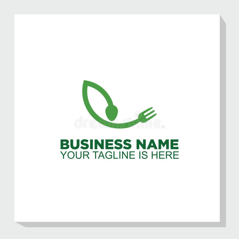 Leaf and Food Logo Concept, Natural Food Logo Inspiration, Restaurant ...