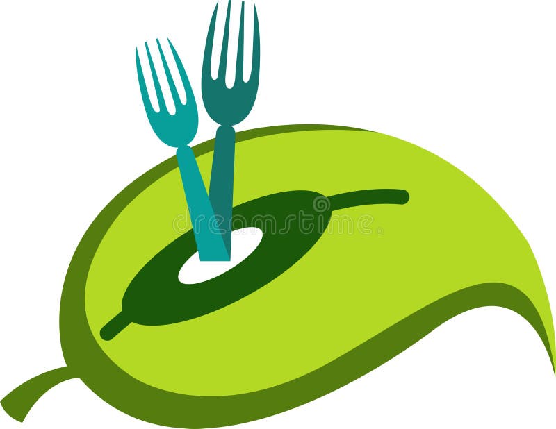 Leaf fork stock vector. Illustration of dining, floral - 22215373