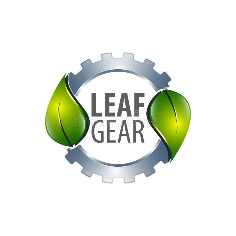Leaf Gear Logo Concept Design. Symbol Graphic Template Element Stock Vector - Illustration of ...
