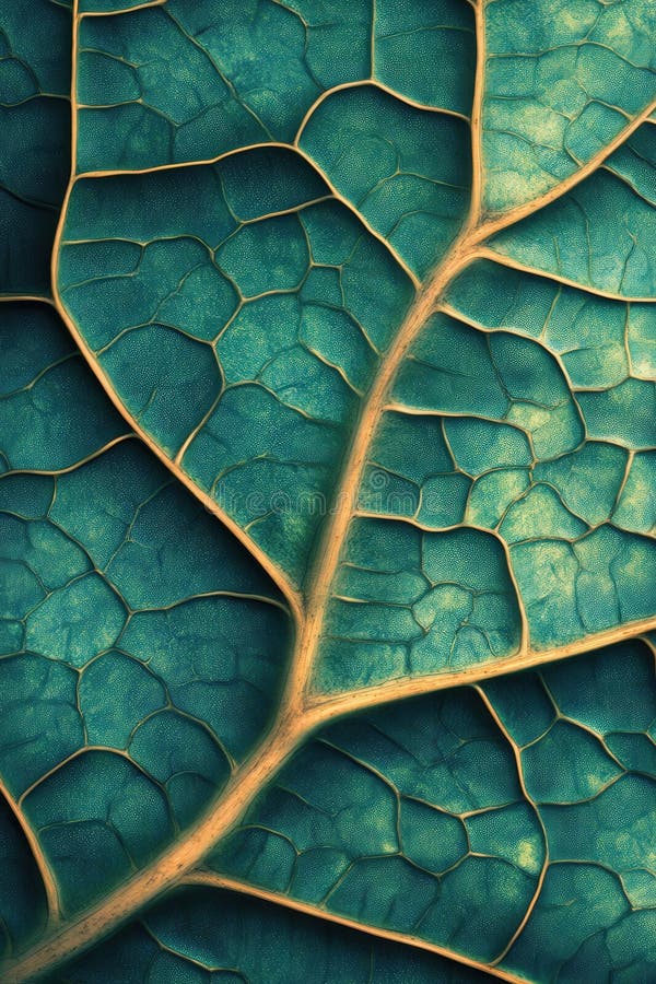 Leaf Gradient Details with Intricate Vein Patterns and Textures Stock ...