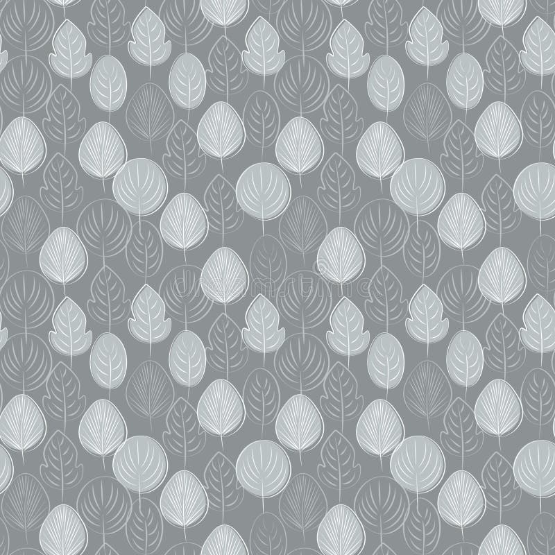 Leaf Gray Tone Seamless Pattern,black and White Leaf Seamless Pattern ...