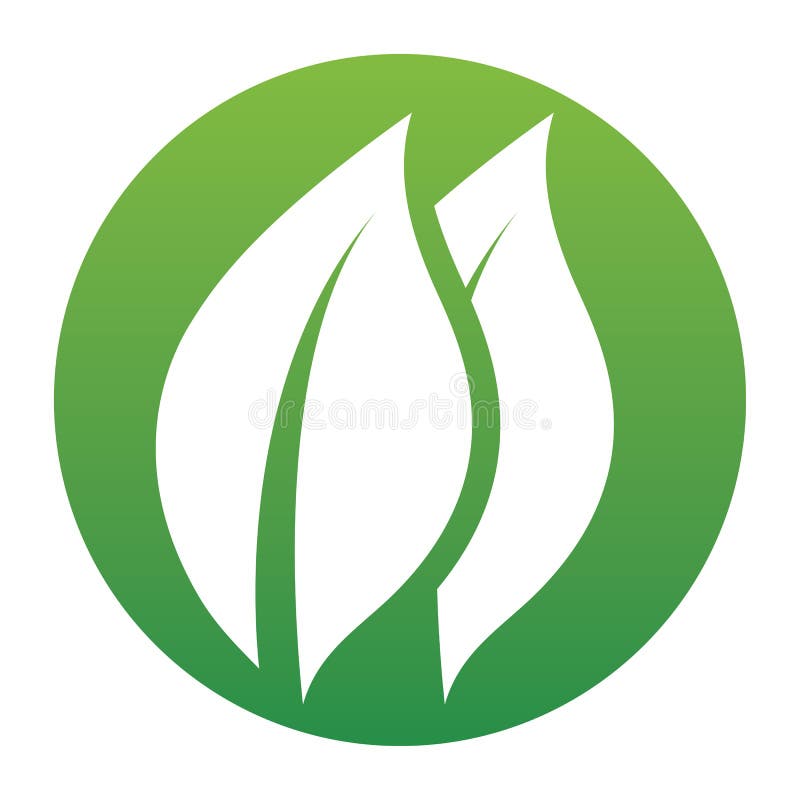 Leaf Green Logo and Symbol Vector Stock Illustration - Illustration of ...
