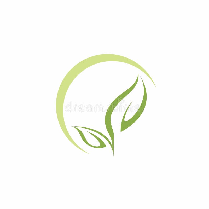 Leaf Growth Logo Vector. Green Leaf Icon Stock Vector - Illustration of ...