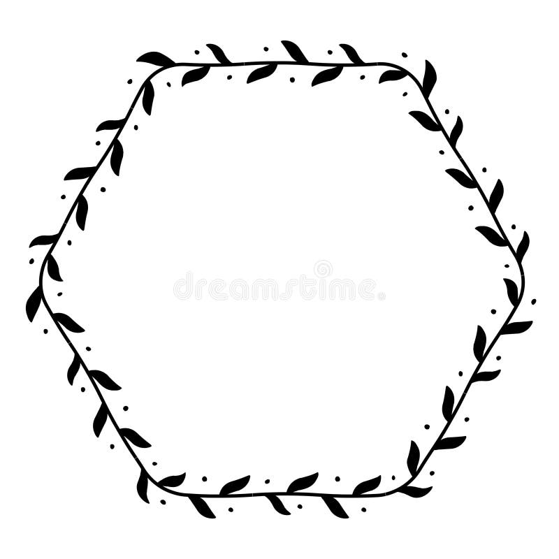 Leaf Hexagon Flower Frame Leaf Wreath Vector Border Floral Photo Frame ... Leaf Hexagon Flower Frame Leaf Wreath Vector Border Floral Photo Frame ...