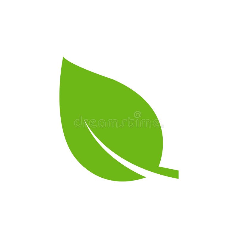 Green Leaf Icon Vector Illustration Stock Vector - Illustration of ...