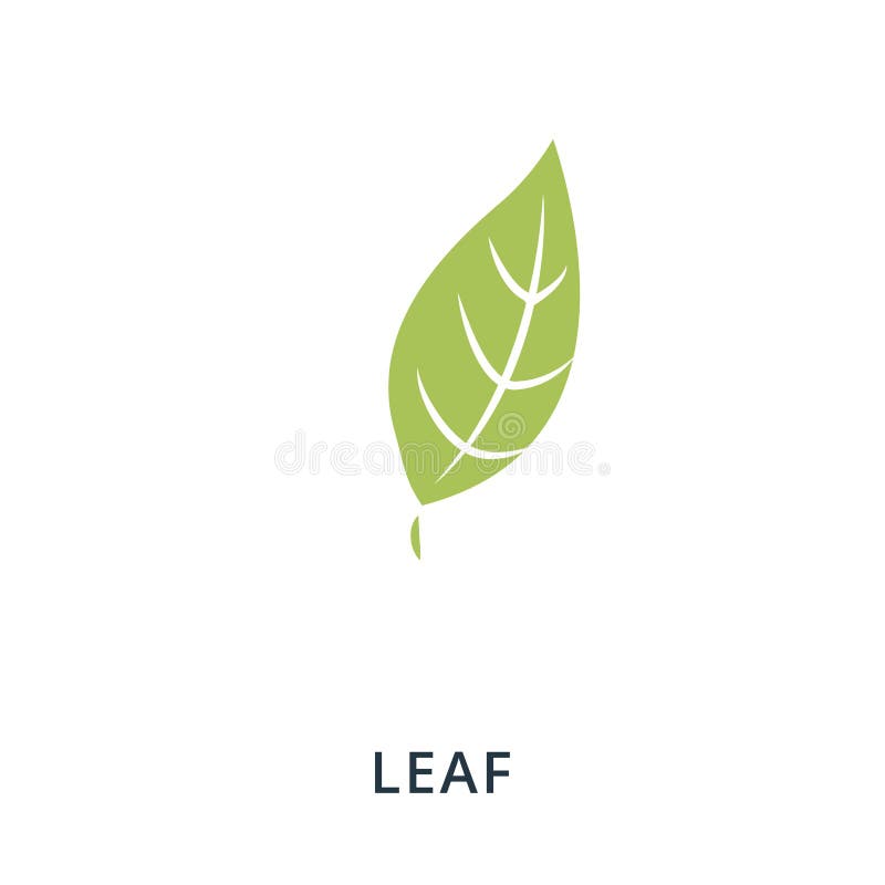 Leaf Icon. Monochrome Style Design from Icon Collection. UI. Pixel ...