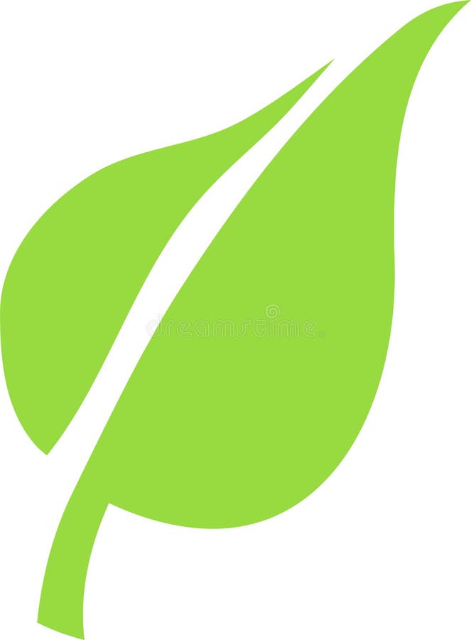 Leaf icon stock vector. Illustration of shape, symbol - 198209159