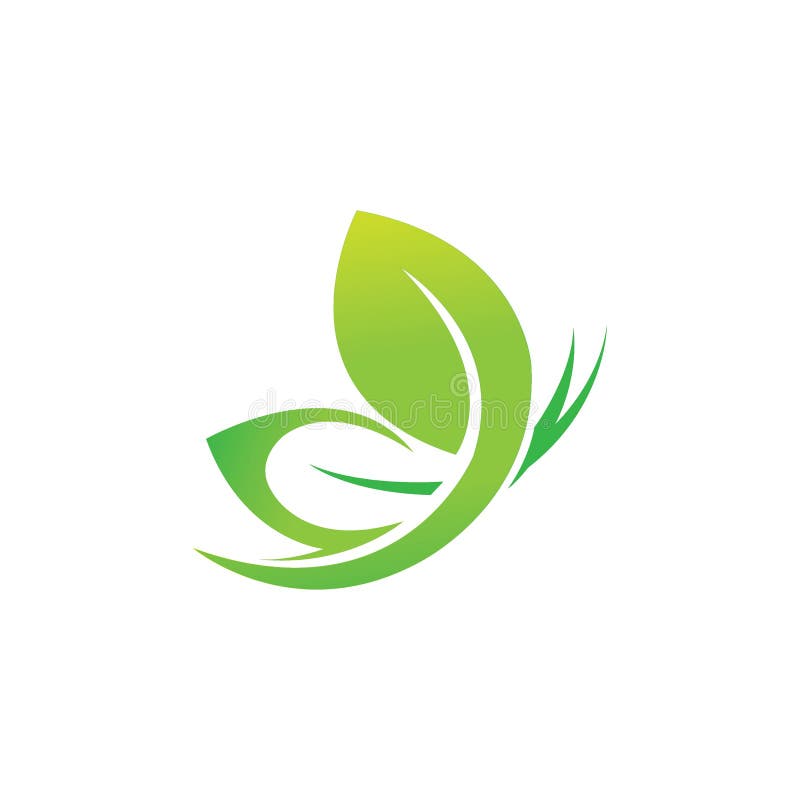 Leaf Icon Logo Vector Design Template Stock Illustration - Illustration ...