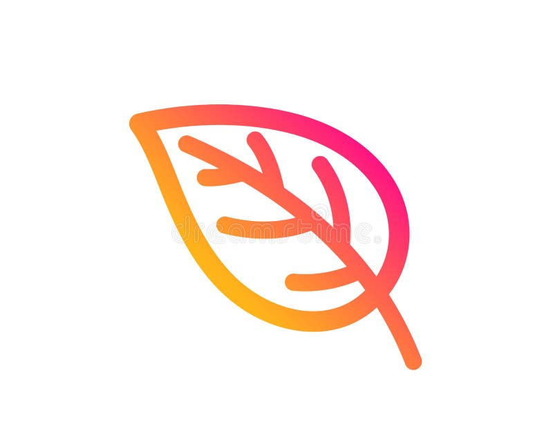Leaf Icon. Nature Plant Sign. Vector Stock Vector - Illustration of ...