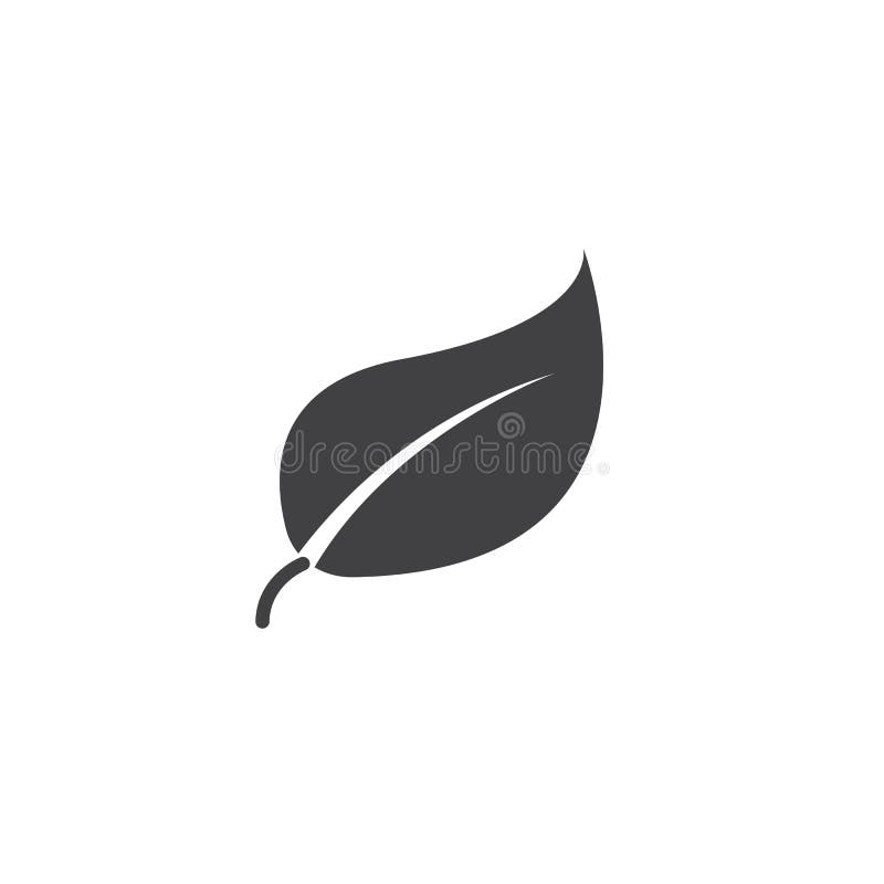 Leaf Icon , Solid Logo Illustration, Pictogram Isolated on Stock ...